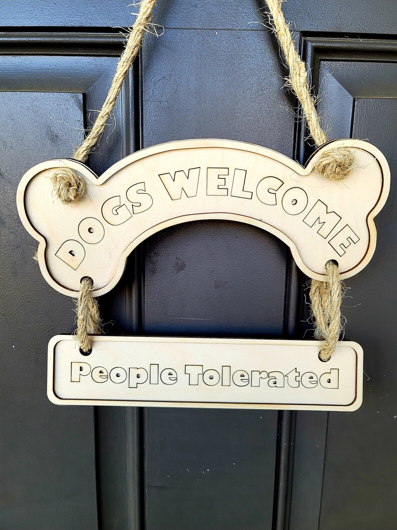 DOGS WELCOME DOOR Sign, Svg/pdf, Instant Download, Laser Cut - Etsy