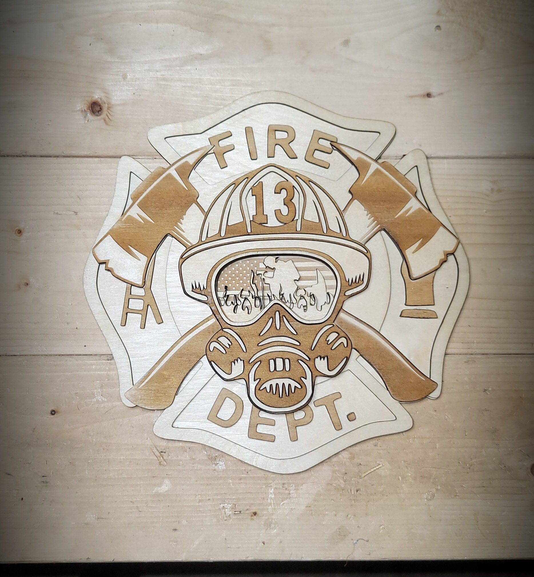 FIREFIGHTERS WALL HANGER Design, Glowforge Ready, Instant Download - Etsy