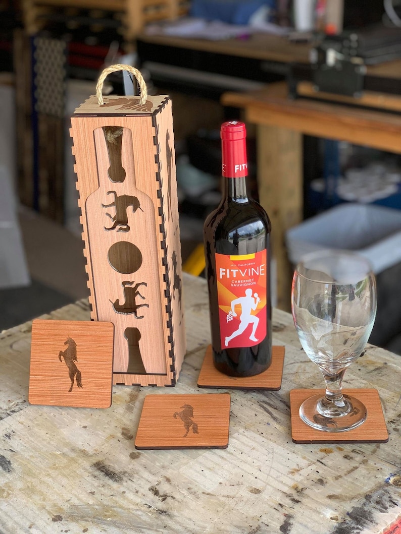 WINE BOX SVG Unicorn Wine Box Svg Wooden Wine Box Wine | Etsy