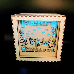 NIGHT LIGHT BOX - Occasion Light Box - Halloween Light Box - Night ...