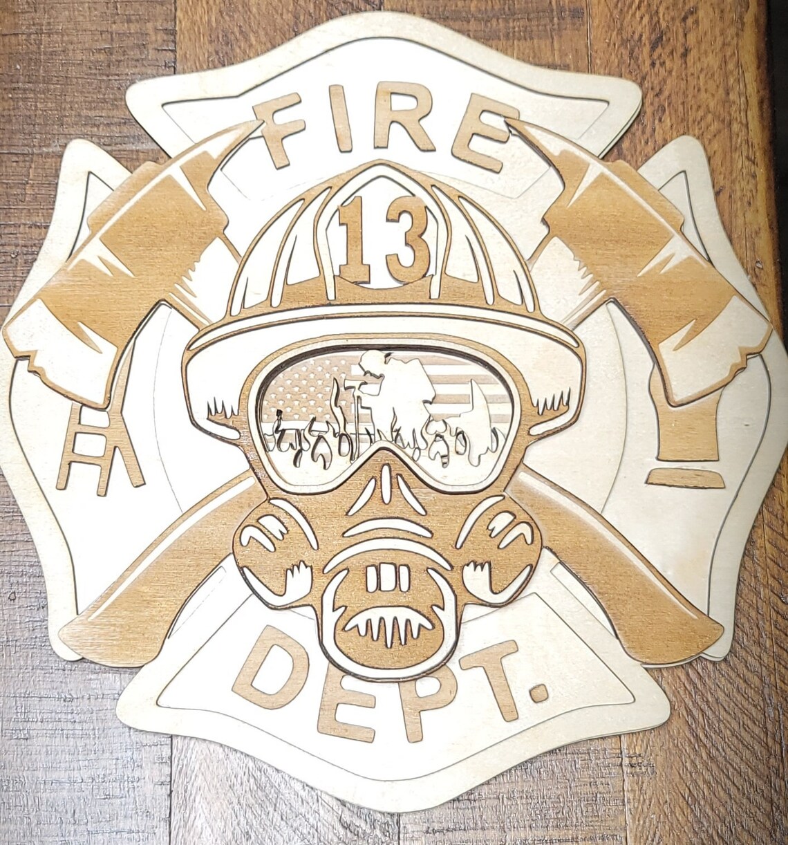 FIREFIGHTERS WALL HANGER Design, Glowforge Ready, Instant Download - Etsy