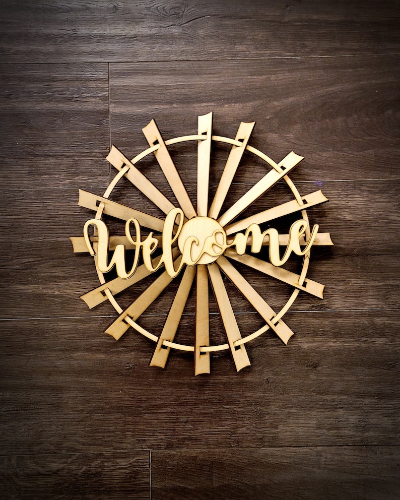 FARMHOUSE WINDMILL WELCOM Sign Wall Décor Svg Pdf Dxf Eps - Etsy