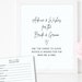 Wedding Advice Cards & Sign, Wishes for the Bride and Groom, Advice for ...