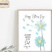 Editable Printable Dandelion Fingerprint Art / Keepsake Craft / Baby ...
