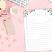 Printable to Do List, Watercolor Blush Boho Floral Planner Insert, Boho ...