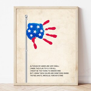 Flag Poem Handprint Art , 4th of July, Independence Day, Memorial Day ...