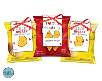 Valentine Chip Bag Tag Printable, I Love Our FRIEND CHIP Kids ...
