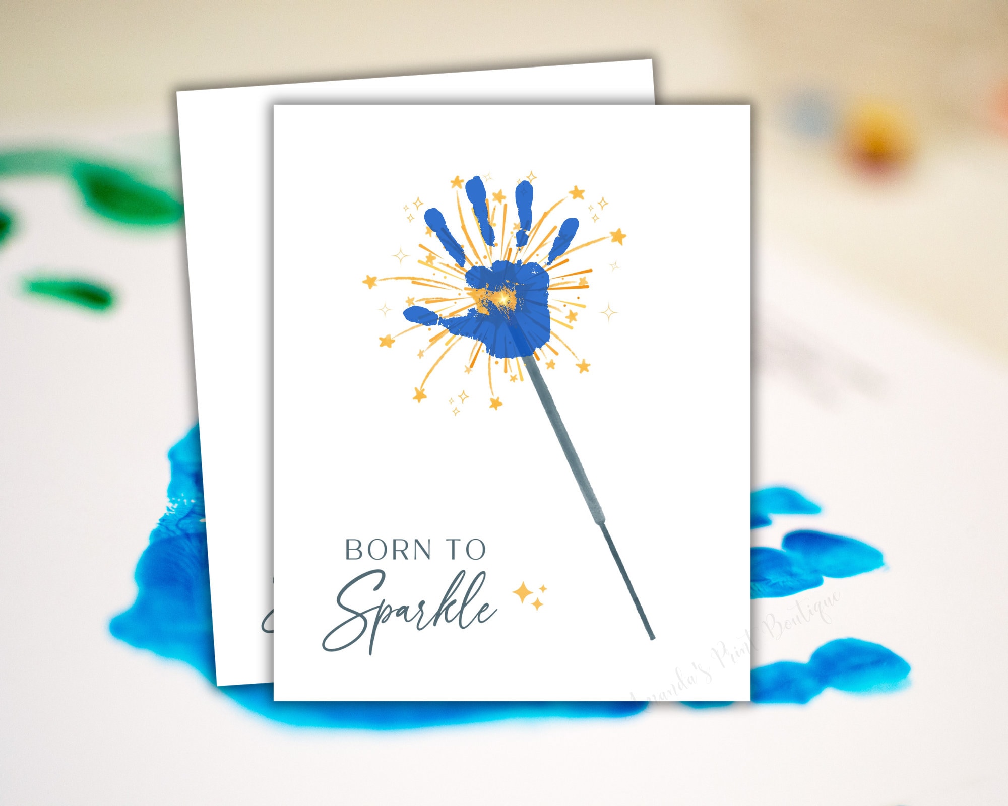 4th of July Handprint Art, Born to Sparkle, Sparkler Handprint Craft ...