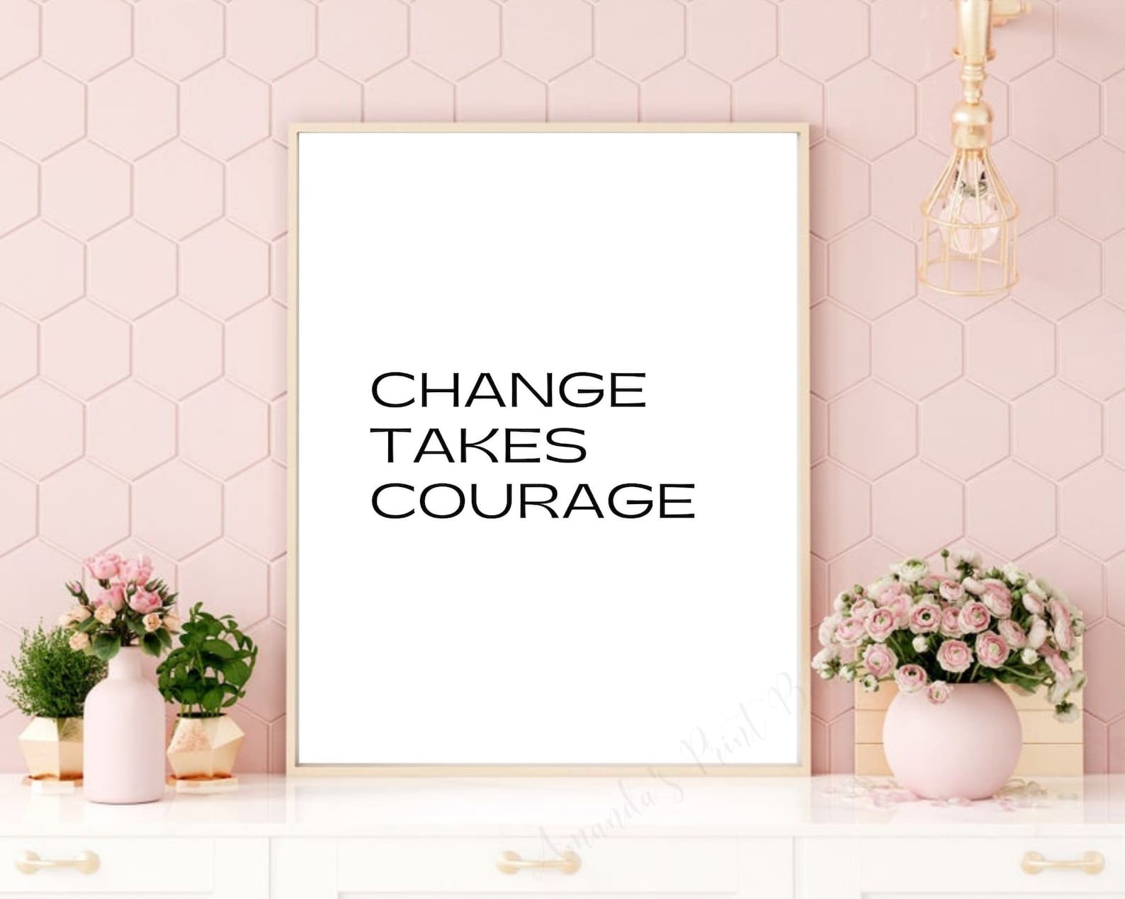 Change Takes Courage Quote Inspirational Quote Classroom - Etsy