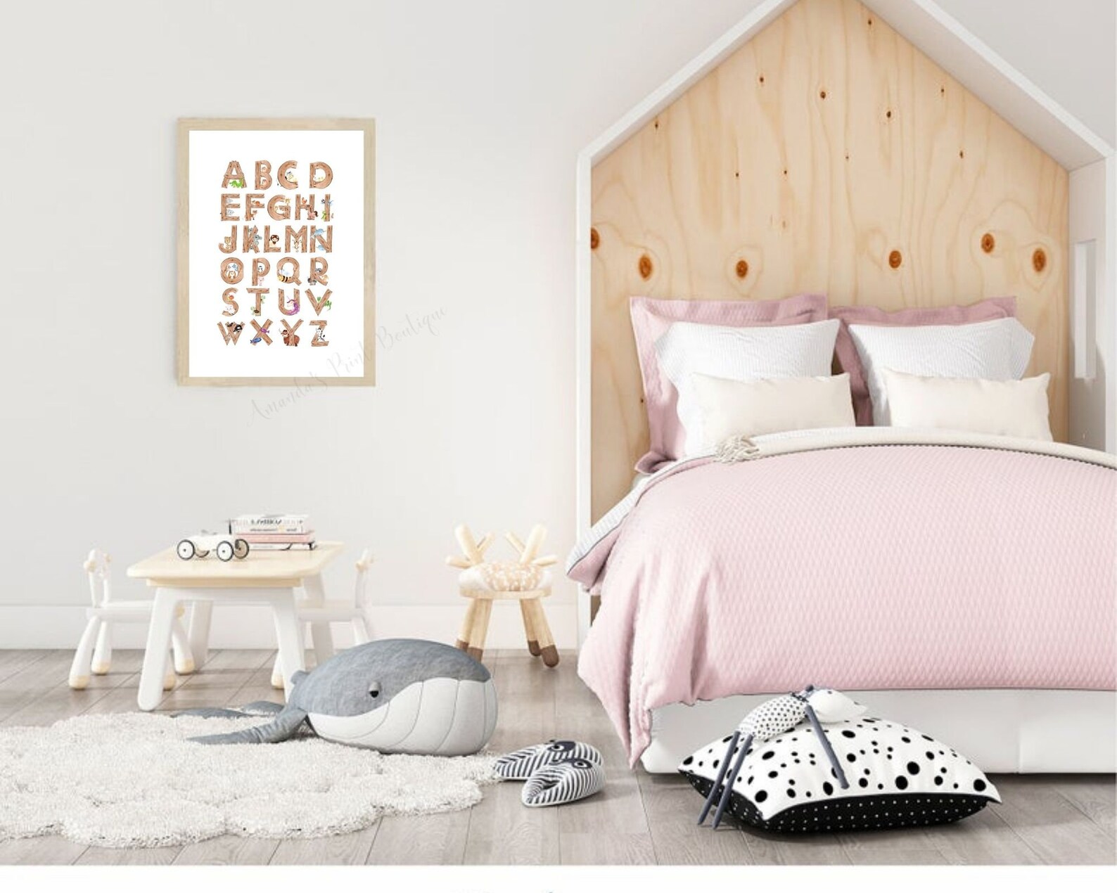 Alphabet Poster, ABC Poster, Printable Wall Art, Alphabet Print, Kids ...