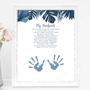 My Handprints Poem/ Handprint Art / Keepsake Craft / Baby Toddler Child ...