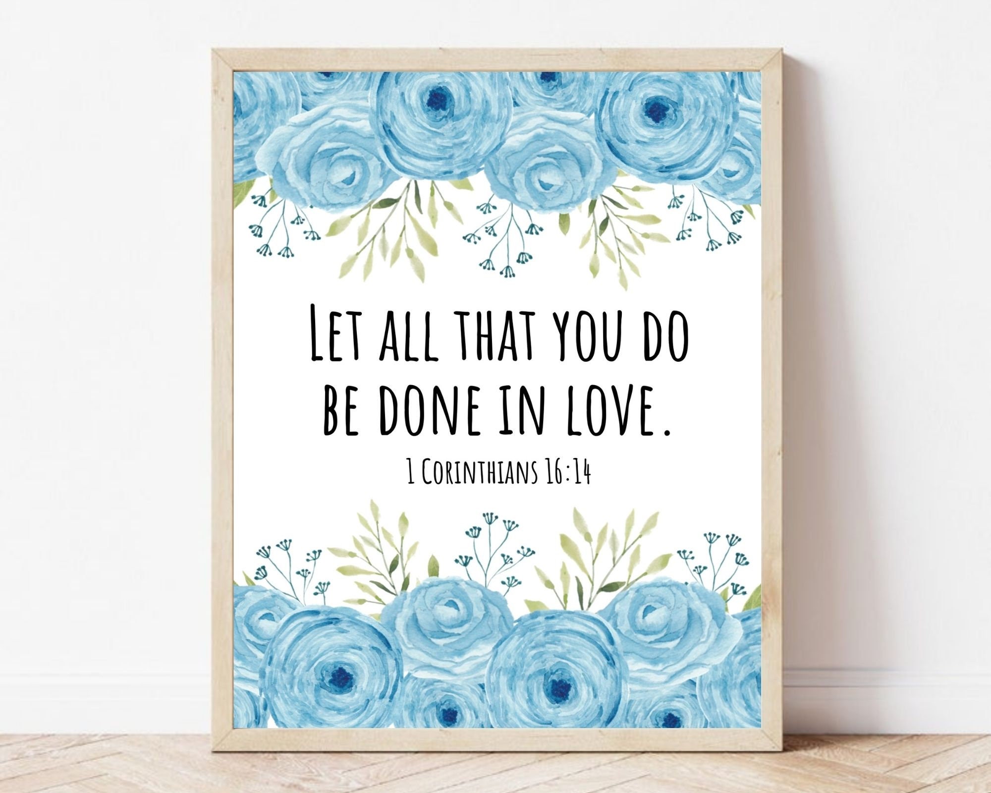 Let All That You Do Be Done in Love 1 Corinthians 16:14 - Etsy