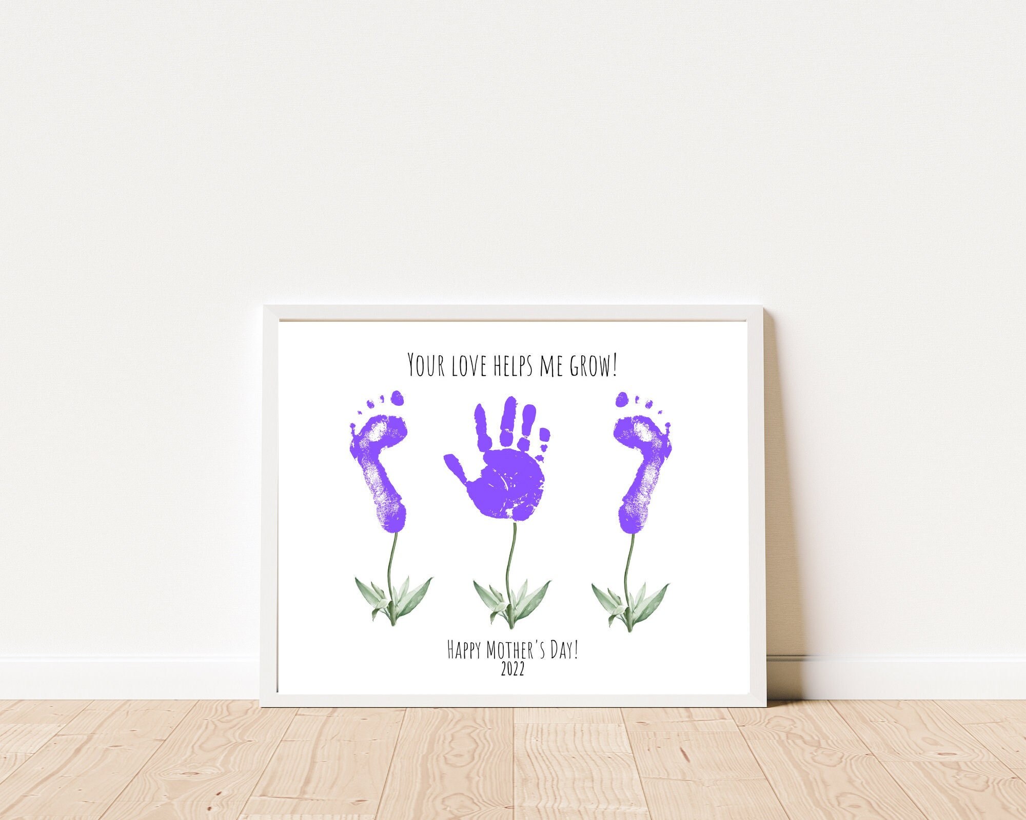 Printable Mother's Day Gift / Handprint Art / Keepsake - Etsy