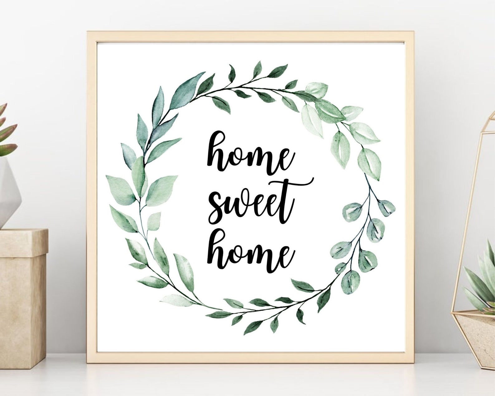 Home Sweet Home Sign Printable Wall Art Home Decor - Etsy