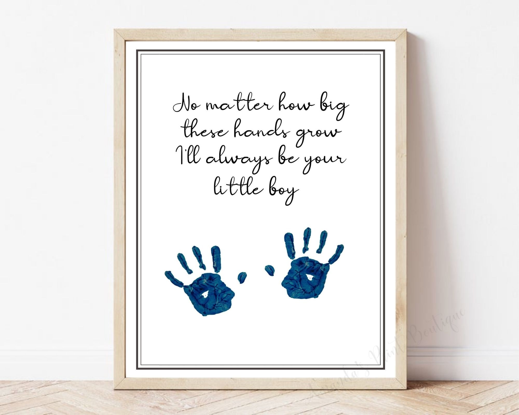Handprint Art / Keepsake Craft / Baby Toddler Child Gift Craft DIY ...