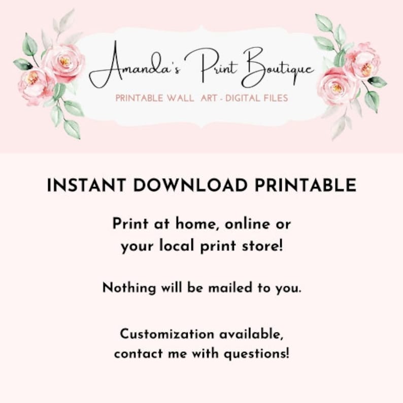 Printable to Do List Watercolor Floral Planner Insert Blue | Etsy