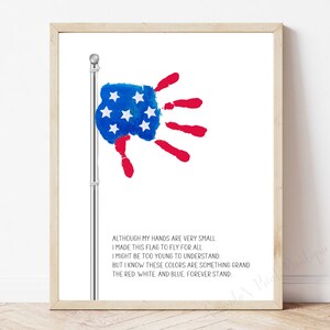 Flag Poem Handprint Art , 4th of July, Independence Day, Memorial Day ...