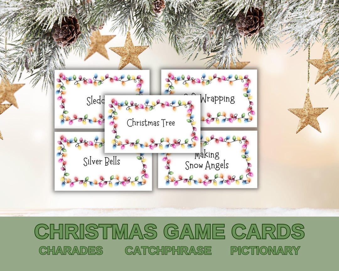 Christmas Charades, Christmas Catchphrase, Christmas Pictionary ...