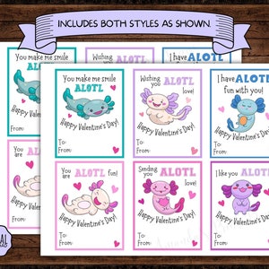 Axolotl Valentine Kids Valentine Cards, Axolotl Valentine's Day Cards ...