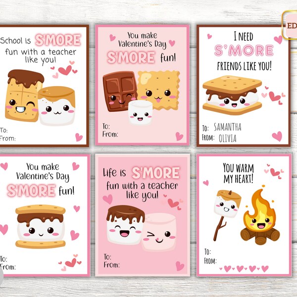Smores Valentine - Etsy