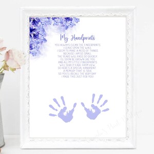 My Handprints Poem/ Handprint Art / Keepsake Craft / Baby Toddler Child ...