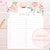 Printable to Do List, Watercolor Blush Boho Floral Planner Insert, Boho ...