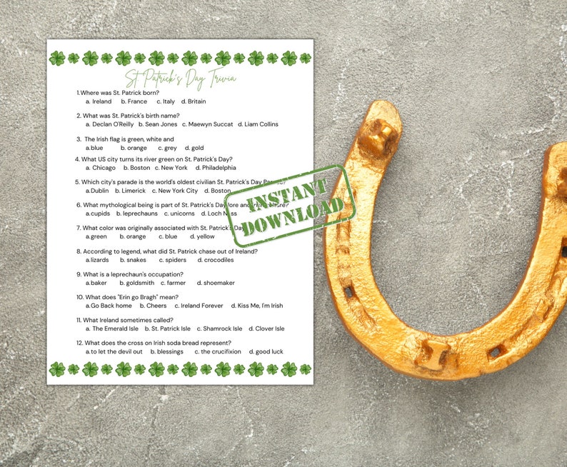 St. Patrick's Day Printable Games Bundle, St Patricks Kids Games, St ...