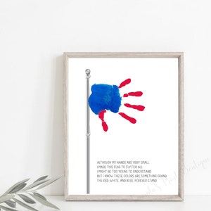 Flag Poem Handprint Art , 4th of July, Independence Day, Memorial Day ...