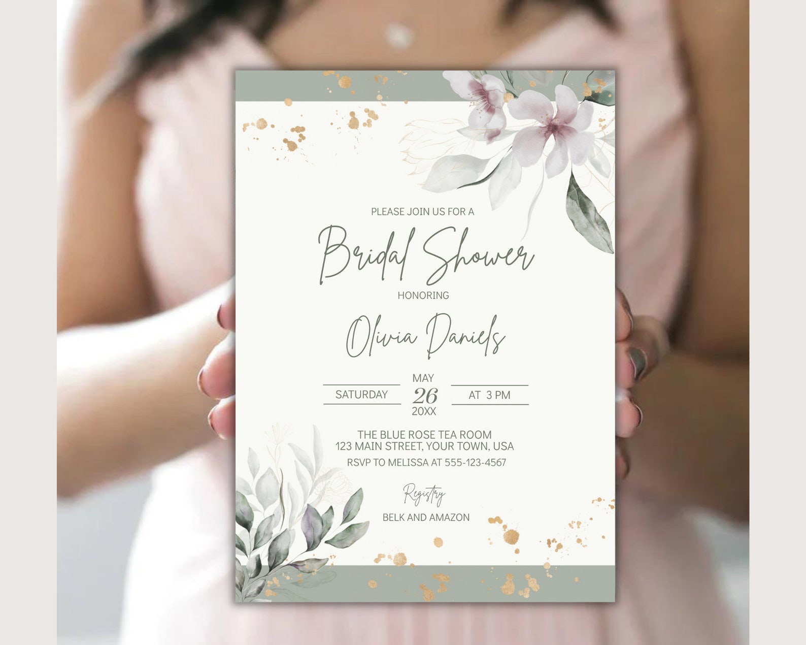 Editable Bridal Shower Invitation Template, Printable Bridal Shower ...
