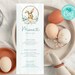 Little Bunny Menu Template, Printable Shower Menu, Gender Neutral ...