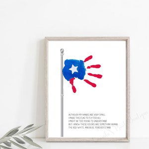 Flag Poem Handprint Art , 4th of July, Independence Day, Memorial Day ...