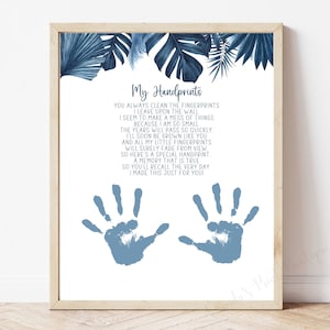 My Handprints Poem/ Handprint Art / Keepsake Craft / Baby Toddler Child ...