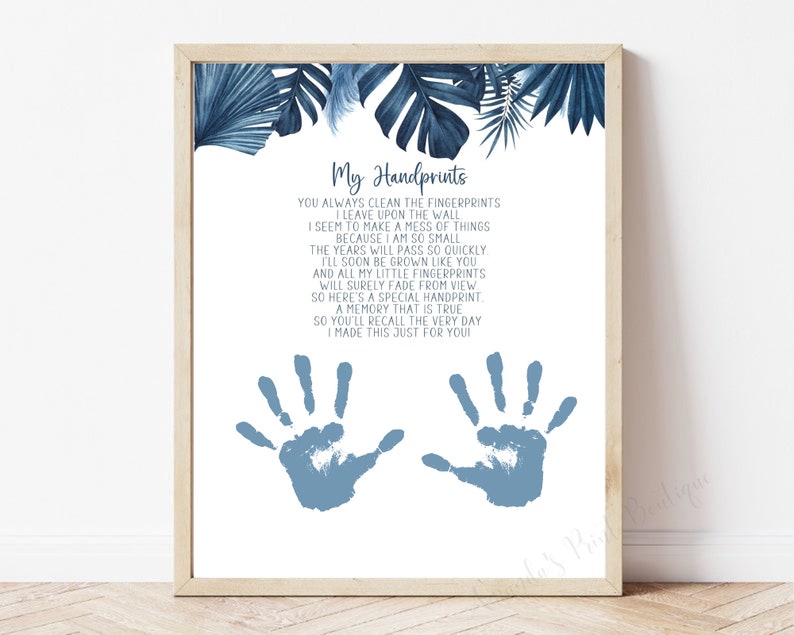 My Handprints Poem/ Handprint Art / Keepsake Craft / Baby Toddler Child ...