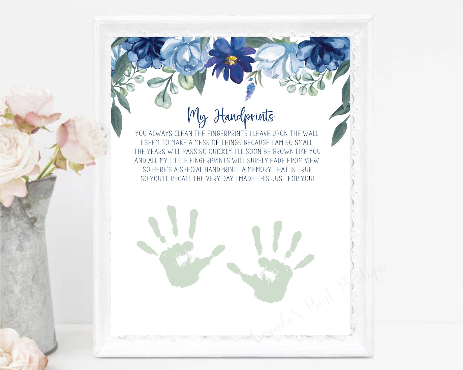 My Handprints Poem/ Handprint Art / Keepsake Craft / Baby Toddler Child ...