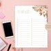 Boho Floral Printable to Do List Watercolor Floral Planner - Etsy