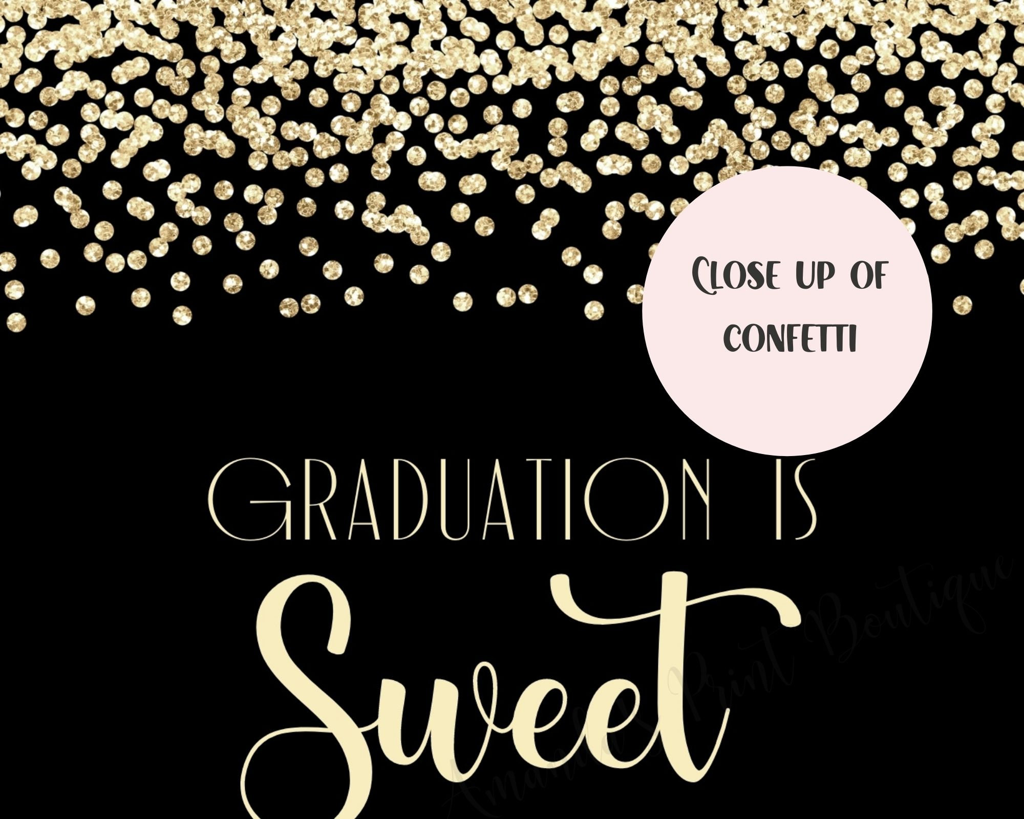 Graduation Party Sign, Graduations Are Sweet Please Take a Treat Table ...