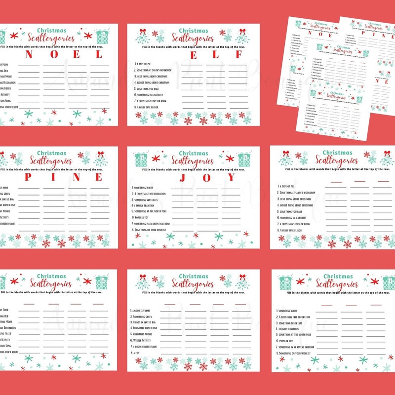 Scattergory Christmas - Etsy