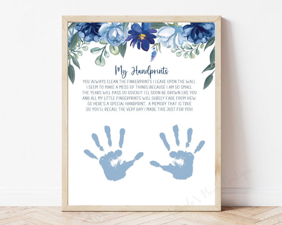 My Handprints Poem/ Handprint Art / Keepsake Craft / Baby Toddler Child ...