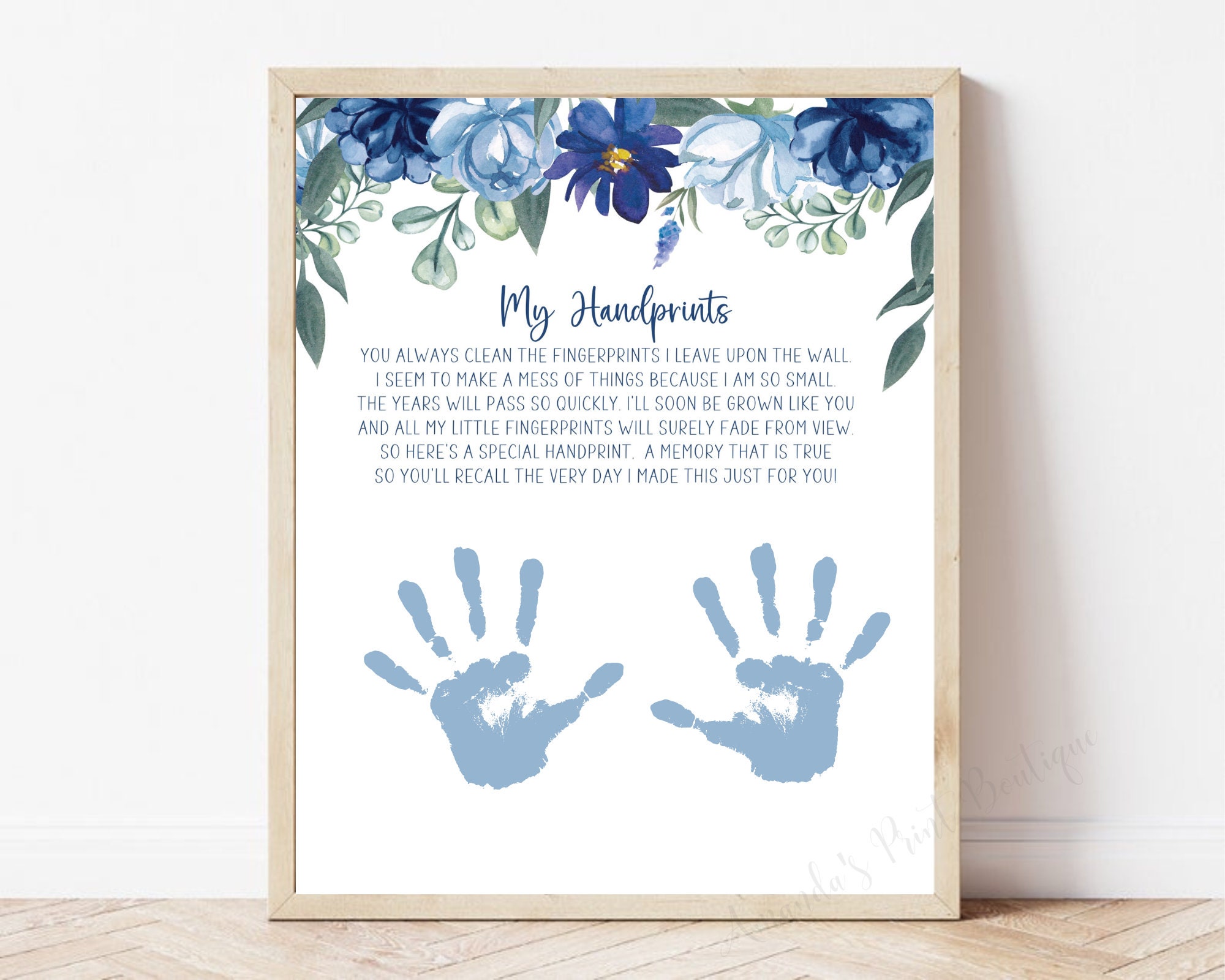My Handprints Poem/ Handprint Art / Keepsake Craft / Baby Toddler Child ...