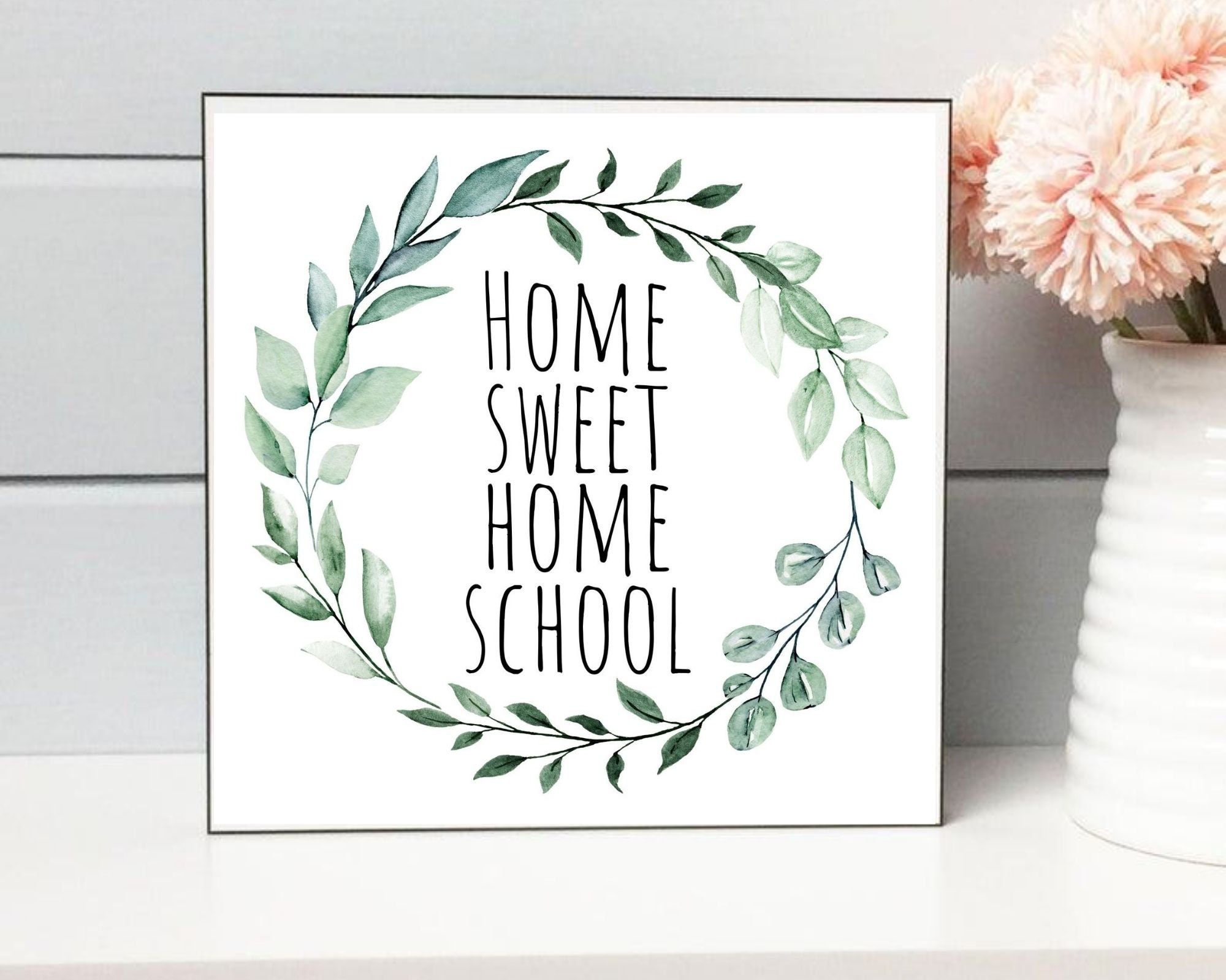 Home Sweet Homeschool Sign, Printable Wall Art, Home Decor, Home School ...