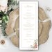 Boho Menu Card Template Lunch/ Dinner / Brunch Menu Printable ...
