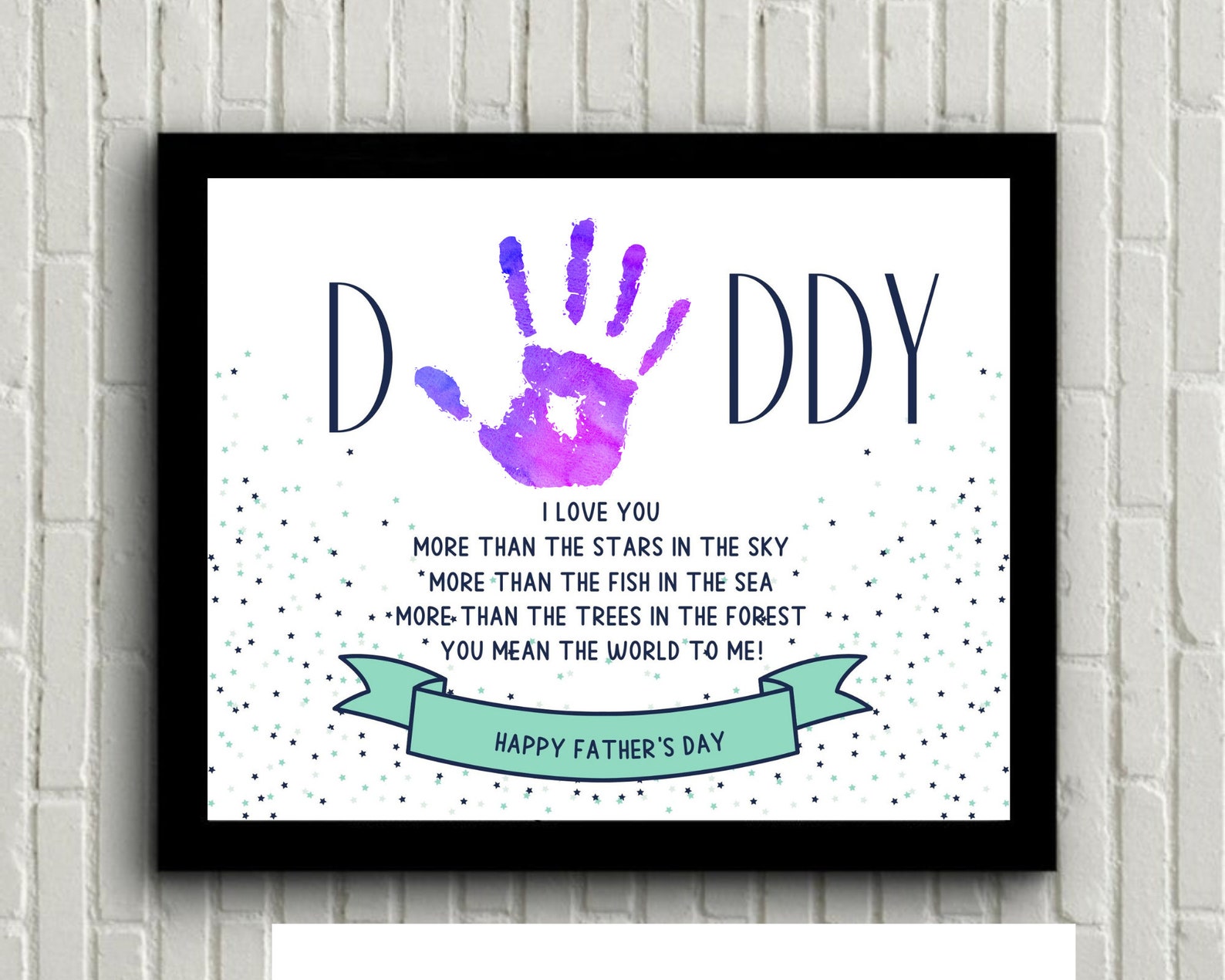 Handprint Art / Keepsake Craft / Baby Toddler Child Gift Craft - Etsy