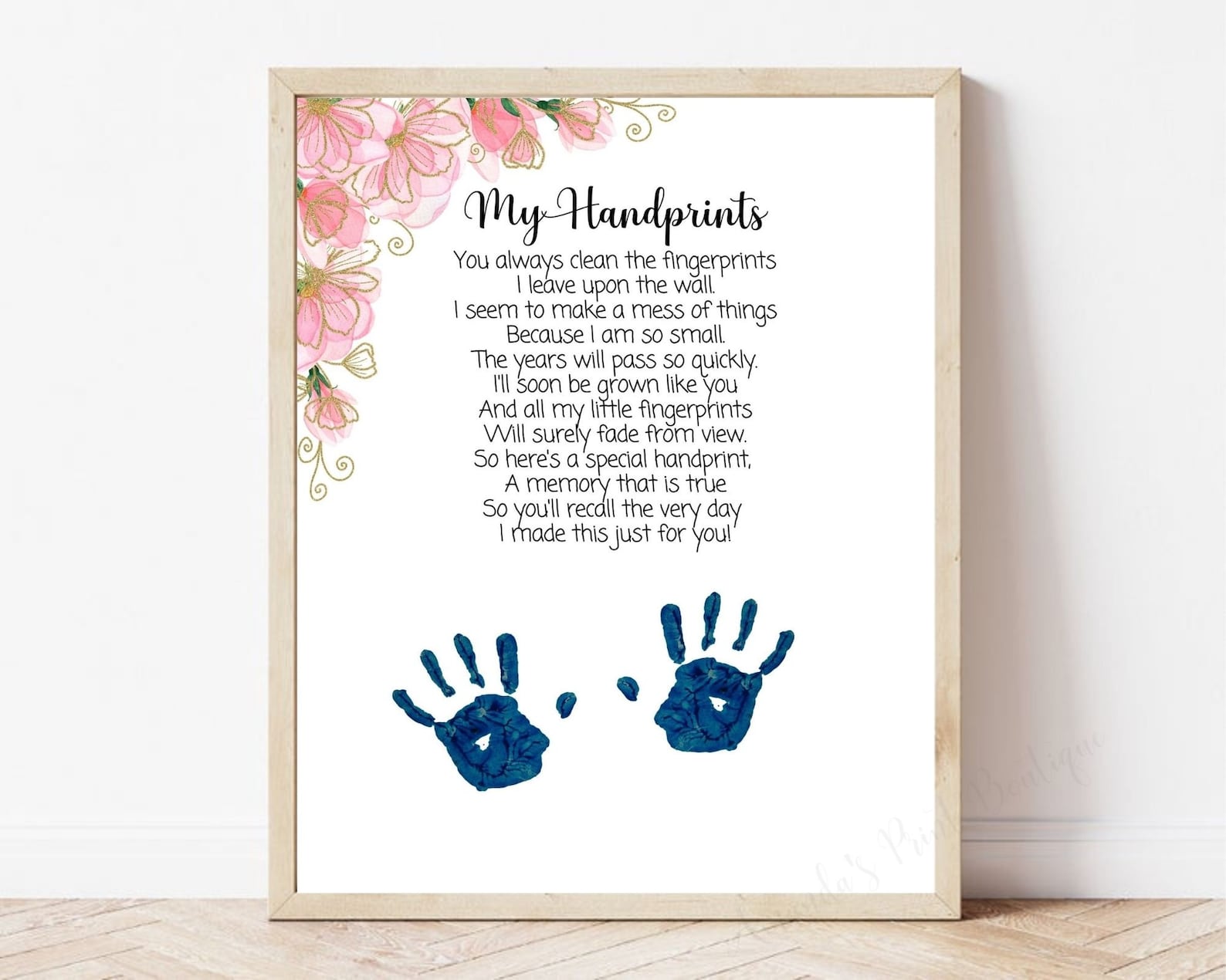 My Handprints Poem/ Handprint Art / Keepsake Craft / Baby - Etsy