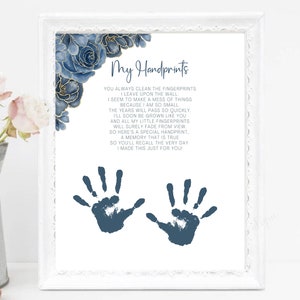 My Handprints Poem/ Handprint Art / Keepsake Craft / Baby Toddler Child ...