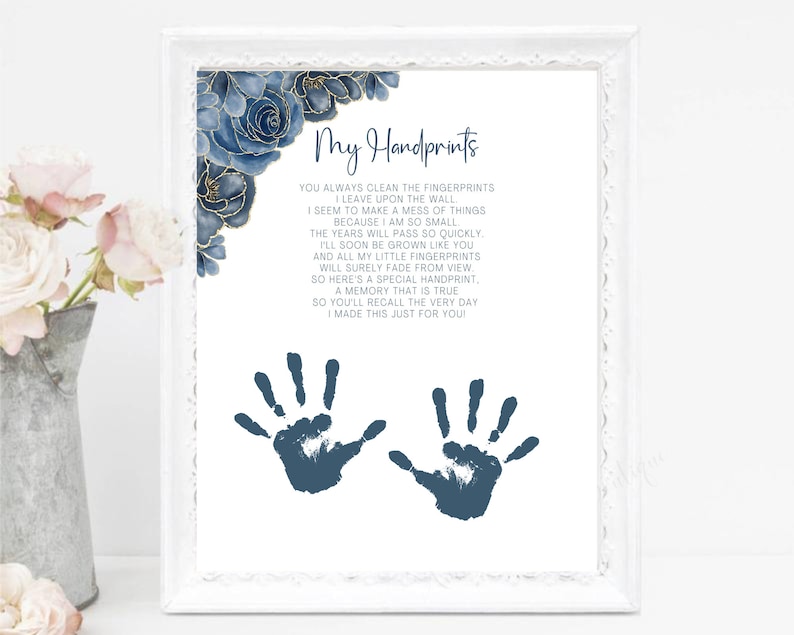 My Handprints Poem/ Handprint Art / Keepsake Craft / Baby - Etsy