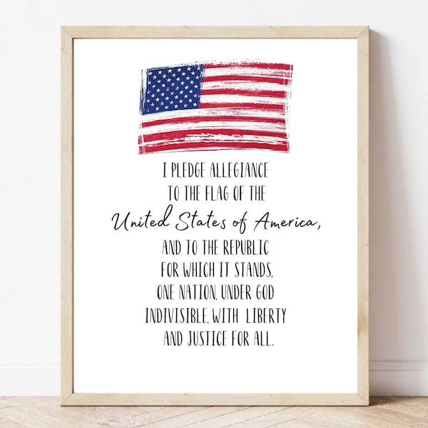 Pledge of Allegiance - Etsy