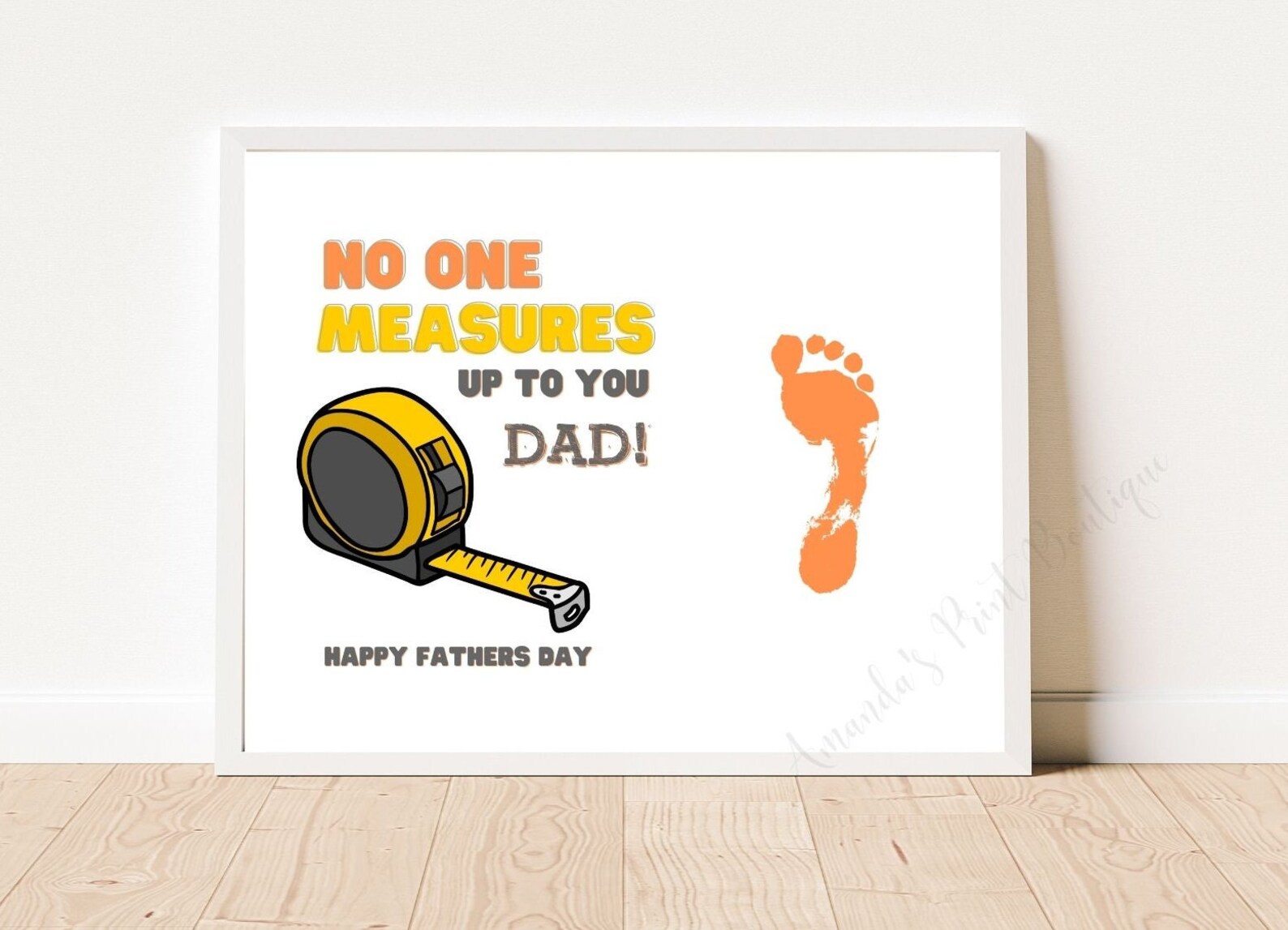 No One Measures up Father’s Day Handprint Art Craft, Keepsake Gift ...