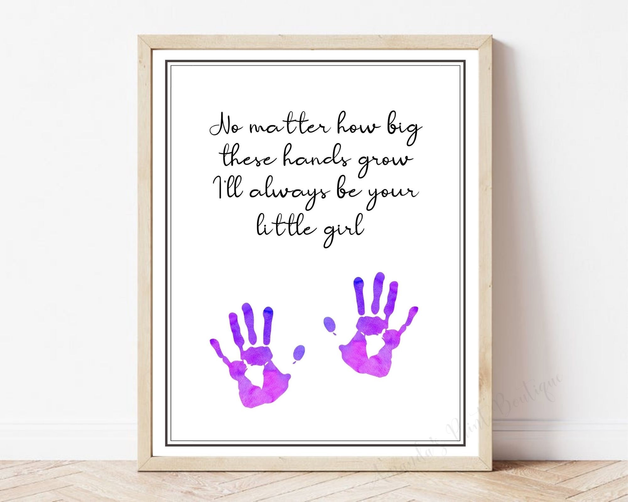 Handprint Art / Keepsake Craft / Baby Toddler Child Gift Craft DIY ...