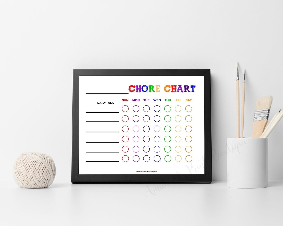 Kids Chore Chart and Chore Bucks Mom Bucks Classroom Bucks - Etsy