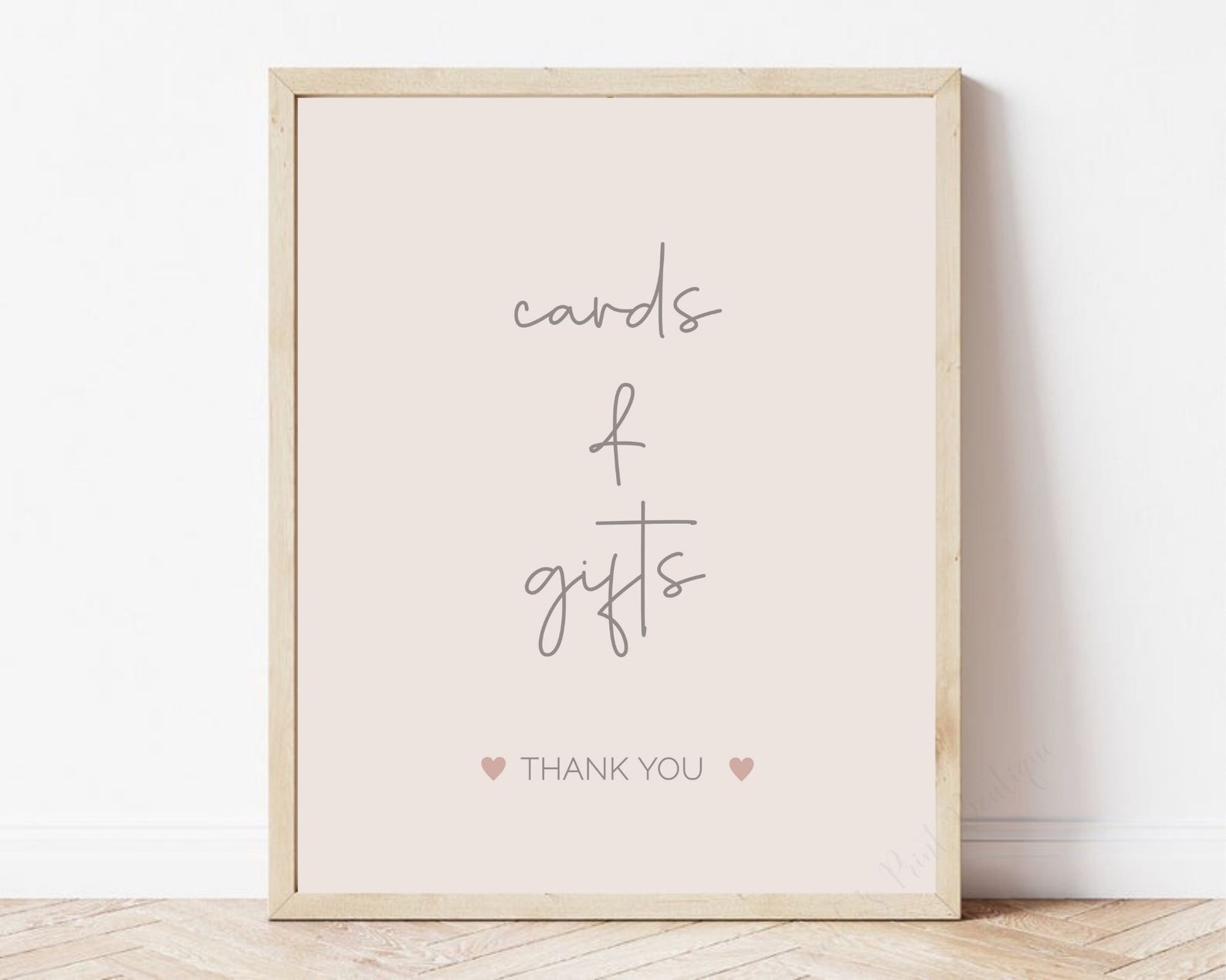 EDITABLE Cards & Gifts Sign Printable Modern Minimalist | Etsy